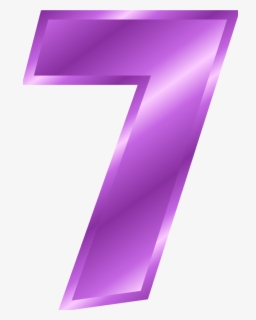 Seven Number 7 Purple , Free Transparent Clipart - ClipartKey