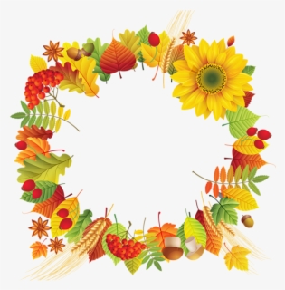 Fall Border X Free Autumn Clipart Backgrounds Harvest - Autumn Leaves ...