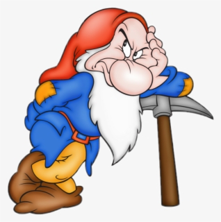 Frightening Grumpy Dwarf Vector Clipart Cute Borders - Dopey Grumpy ...
