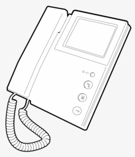 Intercom Clipart - - Line Art , Free Transparent Clipart - ClipartKey
