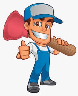Download Cartoon Plunger Clipart , Png Download - Pipefitter Cartoon ...