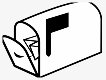 Free Mailbox Black And White Clip Art with No Background - ClipartKey