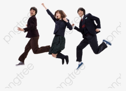 Jump Up Png - Student , Free Transparent Clipart - ClipartKey