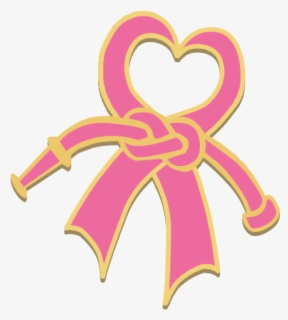 Transparent Heart Ribbon Png - Heart Breast Cancer Ribbon , Free ...