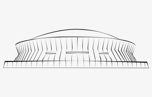 New Orleans Superdome Vector Clip Art - Line Art , Free Transparent ...