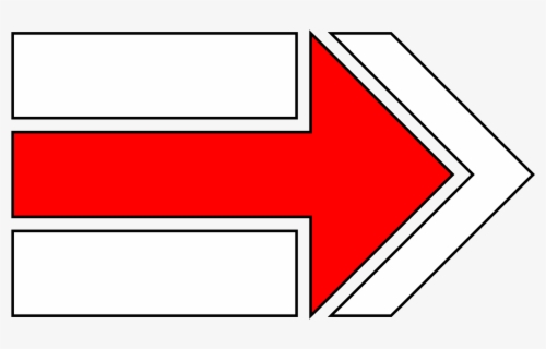 Stripe-marked Trail Red Arrow Right , Free Transparent Clipart - ClipartKey