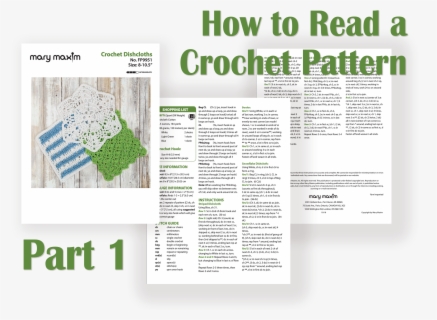 How To Read A Crochet Pattern - Brochure , Free Transparent Clipart ...