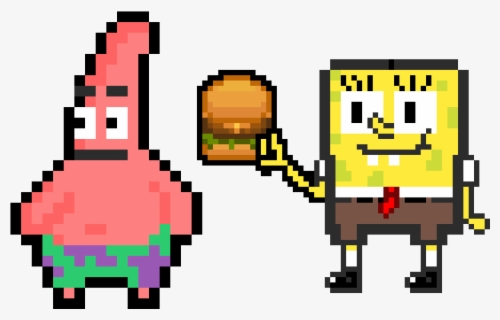Patrick Star Minecraft Pixel Art , Free Transparent Clipart - ClipartKey
