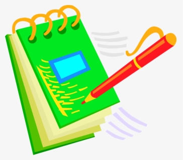Vector Illustration Of Notebook, Notepad Or Writing - Make A Plan ...