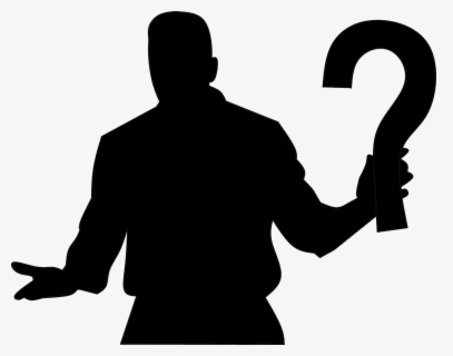 Problem Clipart Transparent Confusion - Silhouette Mystery Man Png ...