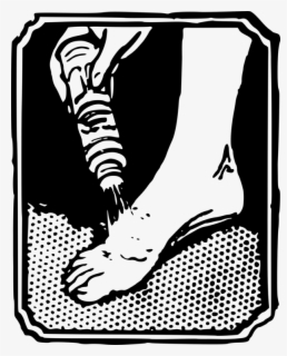 Slim Foot - Clip Art Black And White Foot , Free Transparent Clipart ...