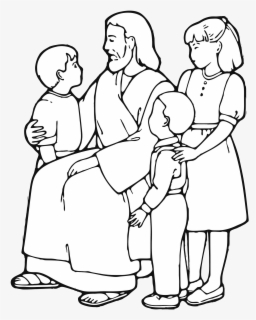 Free Jesus And Children Clip Art with No Background - ClipartKey