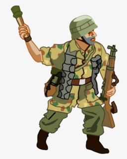 Military Uniform,military Person,army - Ww2 German Soldier Cartoon ...