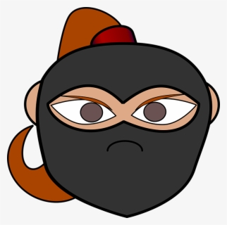 Ninja Head Filled Icon - Cartoon Ninja Head , Free Transparent Clipart ...