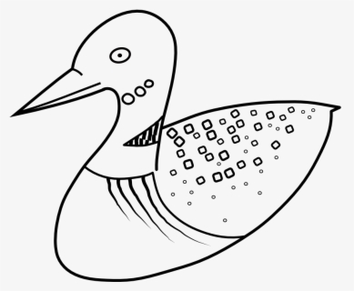 Easy Drawing Of A Loon , Free Transparent Clipart - ClipartKey