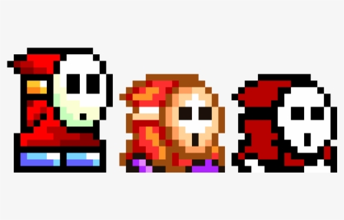 Shy Guy Transparent 8 Bit , Free Transparent Clipart - ClipartKey