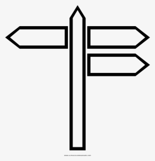 Sign Post Coloring Page - Post Coloring Page , Free Transparent Clipart ...