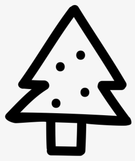 Pine Hand Drawn Tree Outline - Tree Map Symbol Black And White , Free ...