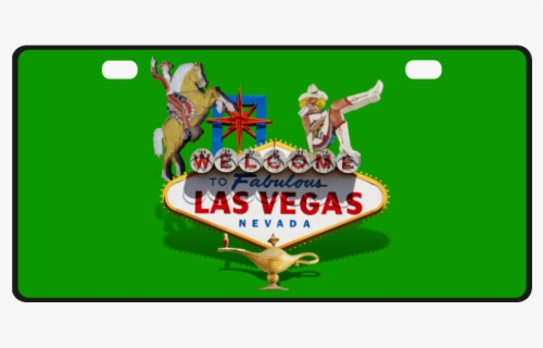 Las Vegas Welcome Sign License Plate , Free Transparent Clipart ...
