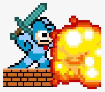 8 Bit Asteroid Png - Sprite Animation Explosion Png , Free Transparent ...