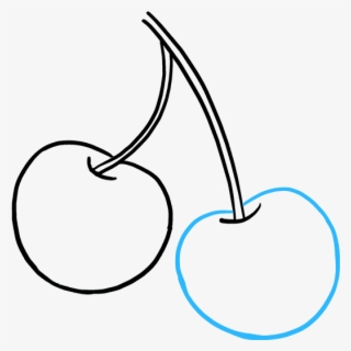 Cherry - Line Art , Free Transparent Clipart - ClipartKey