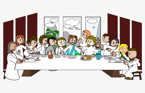 Last Supper - Cartoon , Free Transparent Clipart - ClipartKey