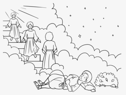 Jacobs Ladder Coloring Page , Free Transparent Clipart - ClipartKey