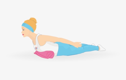 Squeeze Your Shoulder Blades Together, Keep Your Arms - Illustration ...