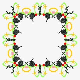 Corak Kartun Bunga Frame , Free Transparent Clipart - ClipartKey