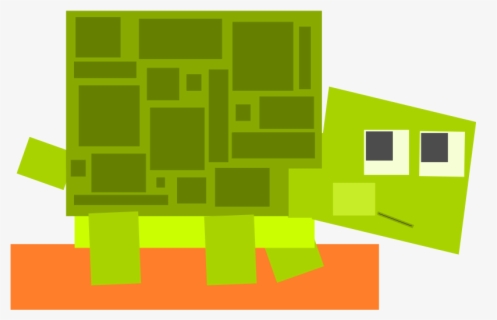 Square Animal Cartoon Turtle - Animals Made Out Of Squares , Free ...