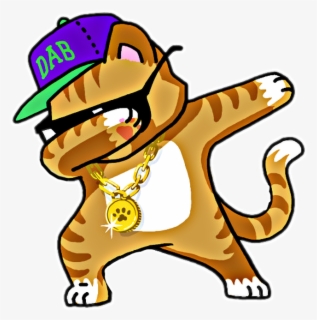 Cat Dabbing - Dab Cat Png , Free Transparent Clipart - ClipartKey