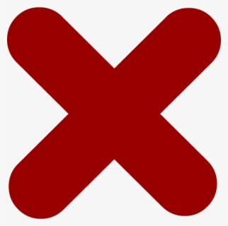 X Mark Cross Computer Icons Clip Art - Iphone Red X Emoji , Free ...