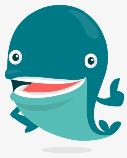 Whale With Thumbs Up , Free Transparent Clipart - ClipartKey