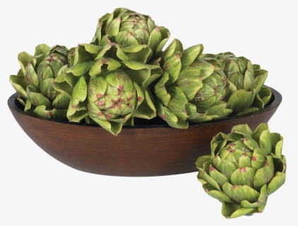 Vegetable Cutter Png Transparent Image - Artichokes In Bowl Decorative ...