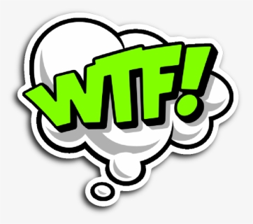 Transparent Wtf Clipart - Comic Book Sticker No , Free Transparent ...