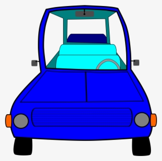 Car Clipart Front View - Car Facing Forward Drawing , Free Transparent ...