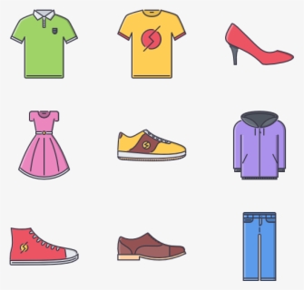 Cartoon Clothes And Shoes Clipart , Png Download - Doll Shoes Clip Art ...
