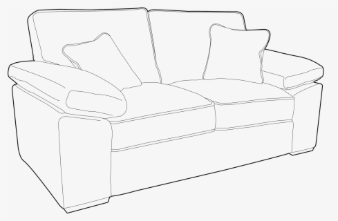 Couch Drawing Transparent - Studio Couch , Free Transparent Clipart ...