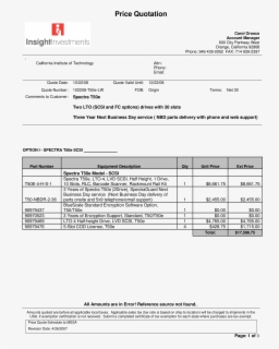 Clip Art Quotation Template - Sample Price Quotation Chart , Free ...