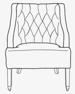 Armchair Drawing Wingback Chair - Chair , Free Transparent Clipart ...