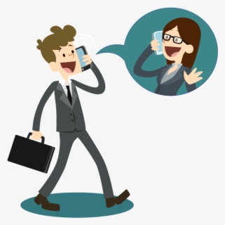 The Partnership Meeting In - Talking Phone Cartoon Png , Free ...