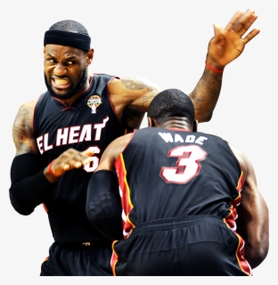 Transparent Dwayne Wade Png - Lebron James And Dwyane Wade Png , Free ...