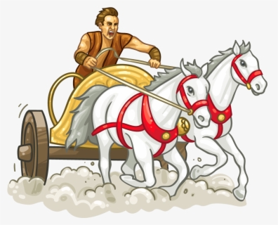 Roman Clipart Chariot - Chariot Racing Drawing , Free Transparent ...