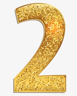 Gold Glitter Numbers Png , Free Transparent Clipart - ClipartKey