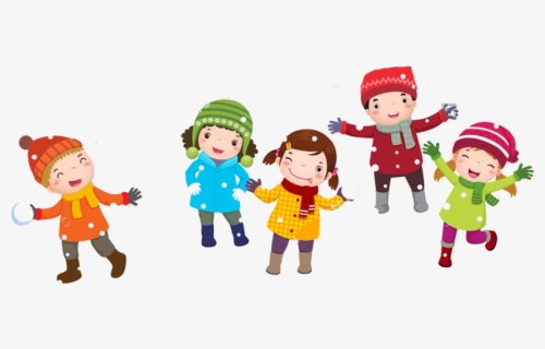 Playing In The Snow - Winter Kids Clip Art , Free Transparent Clipart ...