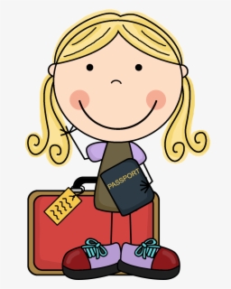 Funny Travel Clipart Kid - Suitcase Clipart , Free Transparent Clipart ...