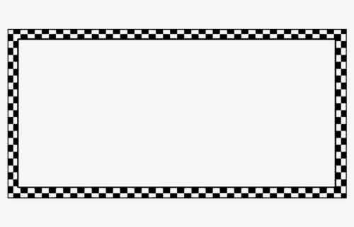Clip Art Checkerboard Border - Black And White Check Border , Free ...