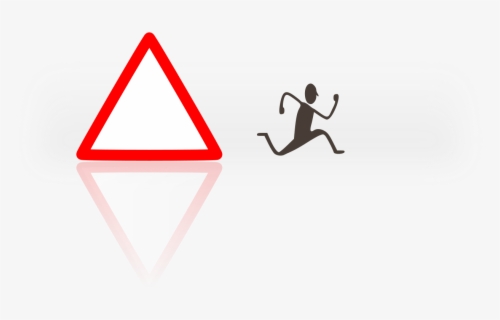 Warning Run Away - Sign , Free Transparent Clipart - ClipartKey