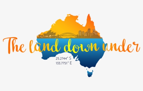 The Land Down Under - Map Of Australia , Free Transparent Clipart ...