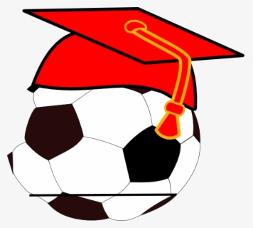 Clipart Black Soccer Ball With Graduation Cap , Free Transparent ...